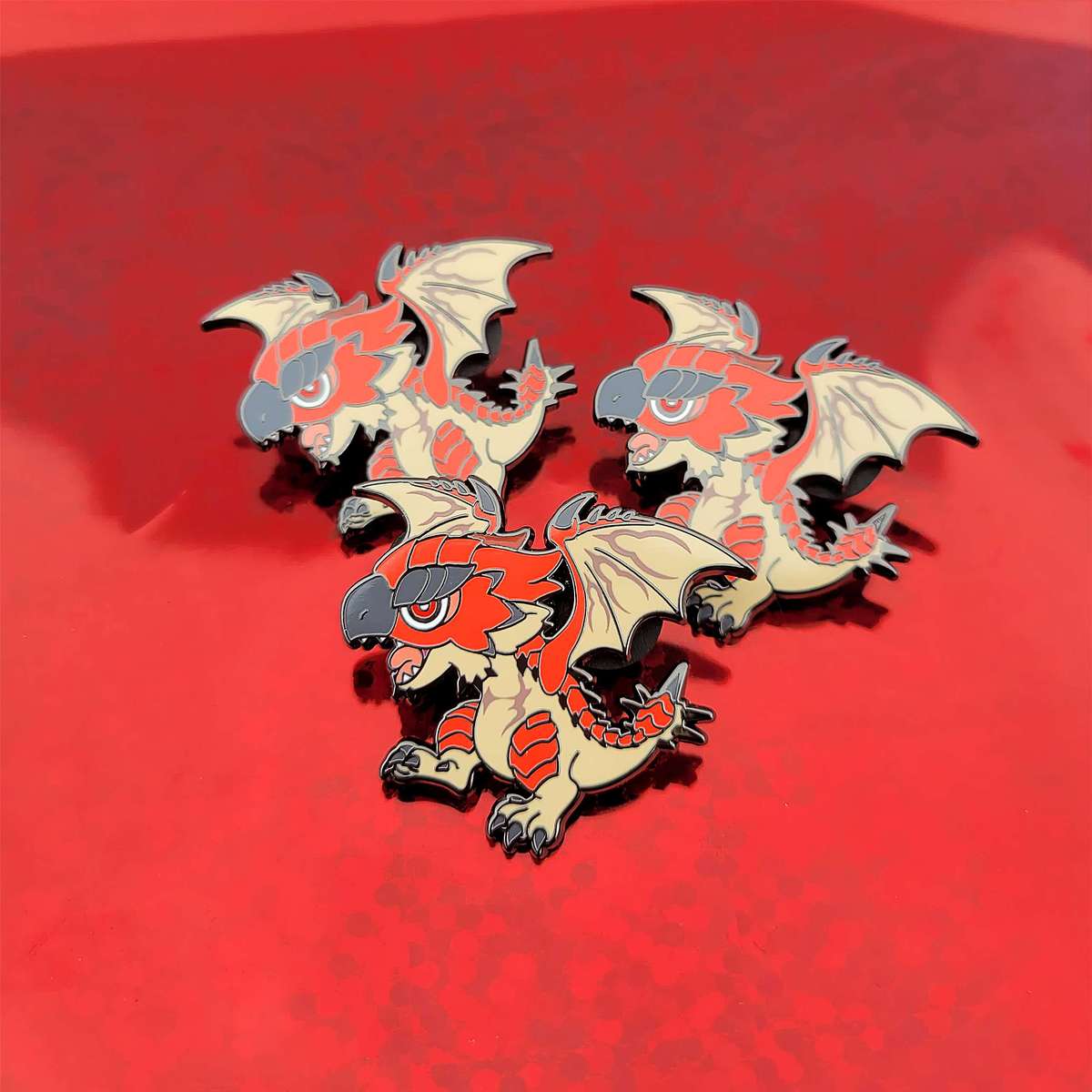 rathalos hard enamel pin