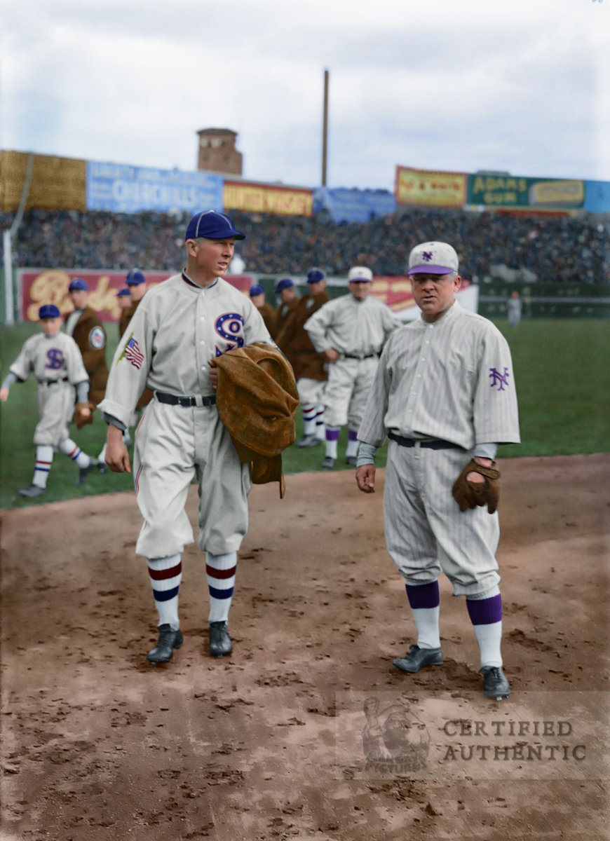 Joe Benz & John McGraw - Chicago White Sox vs. New York Giants (1917 ...