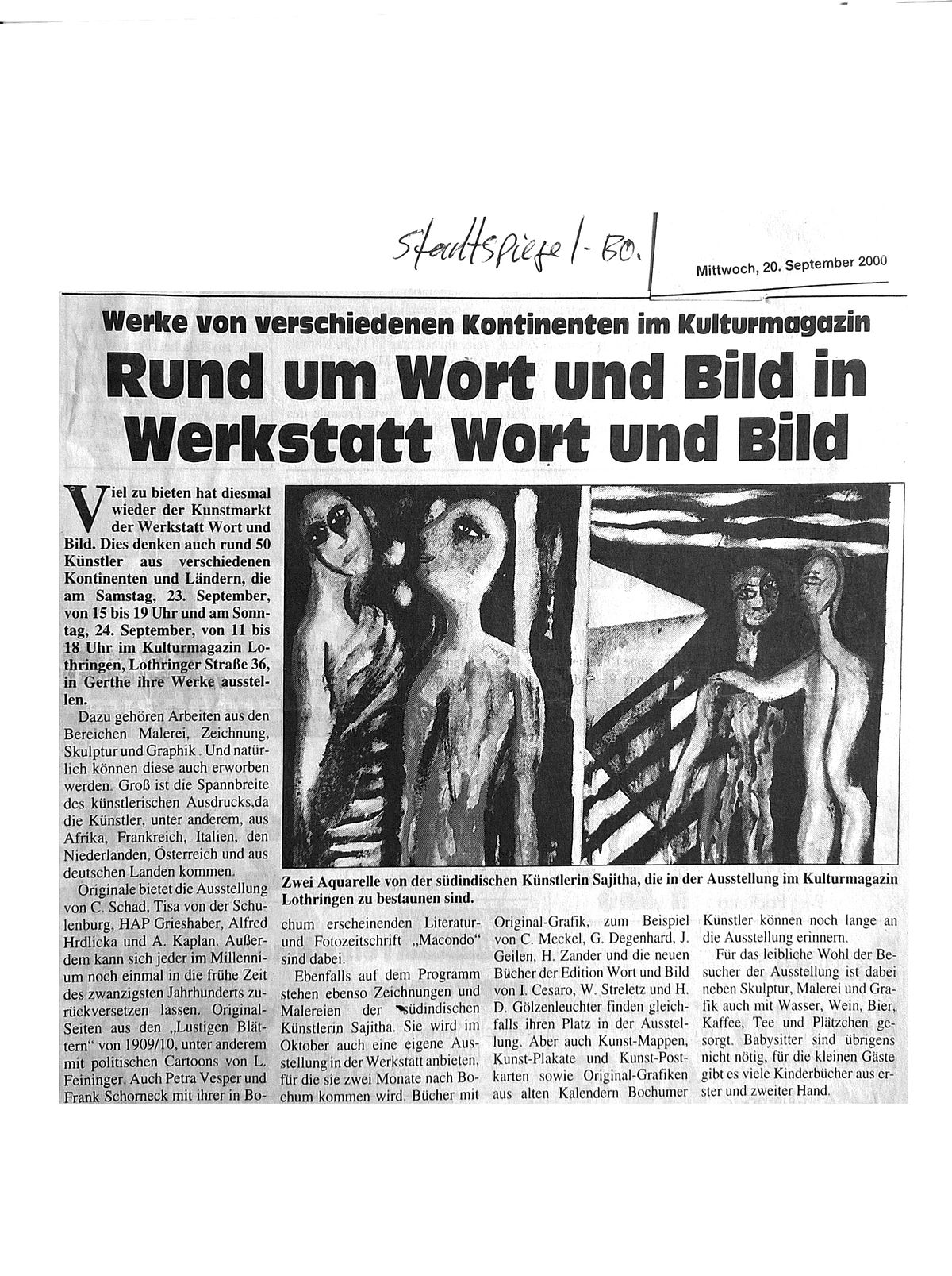 German Newspaper clippings